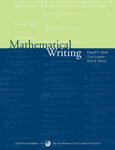 Mathematical Writing (Mathematical Association of America Notes, Series ...