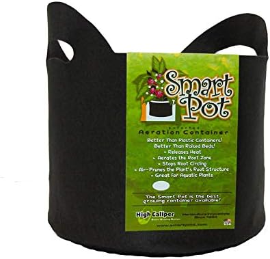 Amazon.com : Smart Pots 5-Gallon Smart Pot Soft-Sided Container, Black ...