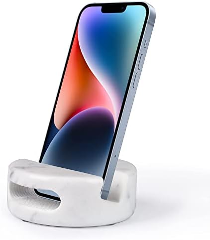 Amazon.com: CHISELED ST DF SK Elegant and Versatile White Marble Phone ...