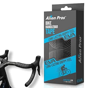 ALIEN PROS Bike Handlebar Tape EVA (Set of 2) Black - Enhance Your Bike ...