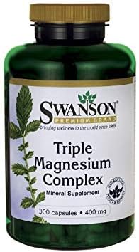 Amazon.com: Triple Magnesium Complex 400 mg 300 Caps 2 Bottles : Health ...