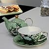 Amazon.com | Porcelain 13 OZ Tea for One Teapot and Cup Set Vintage ...