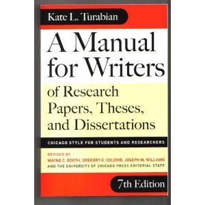 A Manual for Writers 7th (Seventh) Edition byTurabian: Turabian: Amazon ...