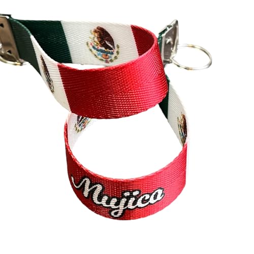 Amazon.com: Custom Mexico Flag Nylon Keychain, Personalized Mexican ...