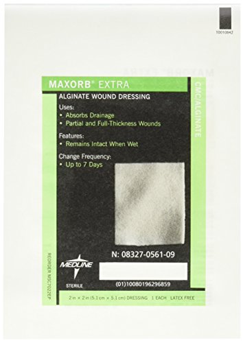 Amazon.com: Medline Maxorb Extra CMC/Alginate Dressings, 2-Inch x 2 ...