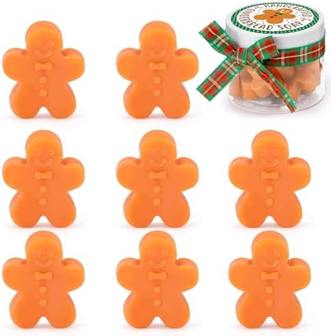 Amazon.com : Distaratie Christmas Soaps Gingerbread Man Mini Soap ...