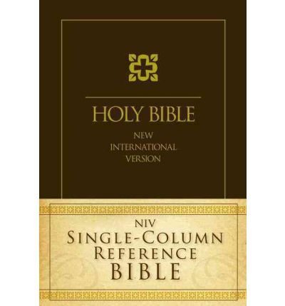 BY Zondervan Bibles ( Author ) [{ Single-Column Reference Bible-NIV By ...