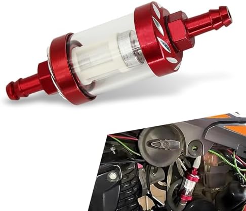 Amazon.com: Eratus Inline Fuel Filter, CNC Alloy Transparent Tempered ...