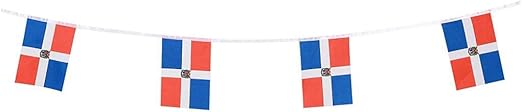 Amazon.com : Dominica Flags Dominican Republic Small String Flag Banner ...
