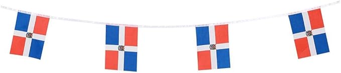 Amazon.com: Dominica Flags Dominican Republic Small String Flag Banner ...