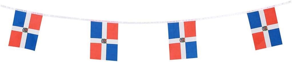 Amazon.com: Dominica Flags Dominican Republic Small String Flag Banner ...