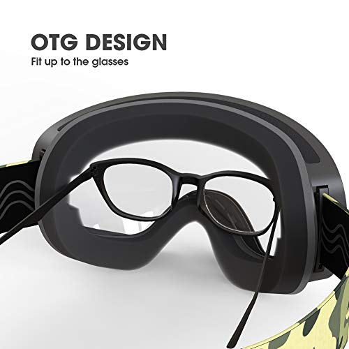 EXP VISION Snowboard Ski Goggles for Men, Women and Youth Snow Goggles ...