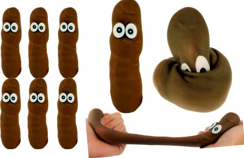 JA-RU Squishy Stretchy Fake Poop Toy (6 Squeeze Toy) Funny - Want It All