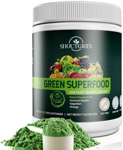Amazon.com: Green Juice Powder. Supergreens Superfood Powder. Detox ...