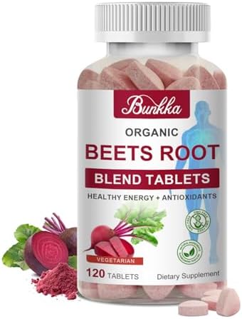 Amazon.com: Bunkka Organic Beet Root Supplements 120 Tablets, Beet Root ...