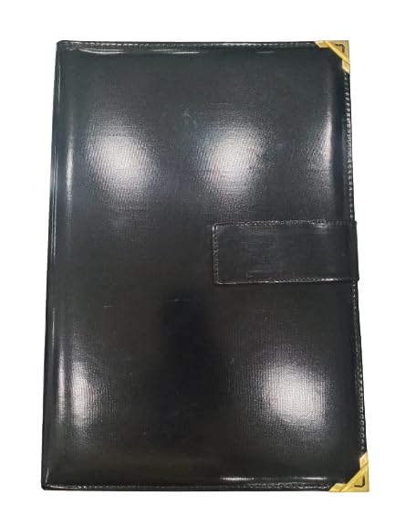 Nivi Army Dak Pad Folder (Size: 15 X 10.5 inch) (Golden Steel Corner ...