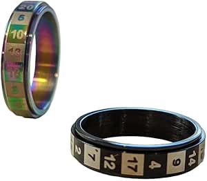 Amazon.com: YUGNA Spinner Roulette Ring, Random Number Rotating Ring ...