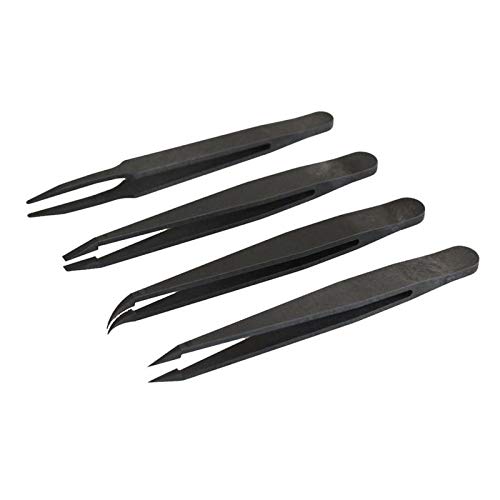 Buy Anti-static Plastic Tweezers Carbon Fiber Forceps Insulated High ...