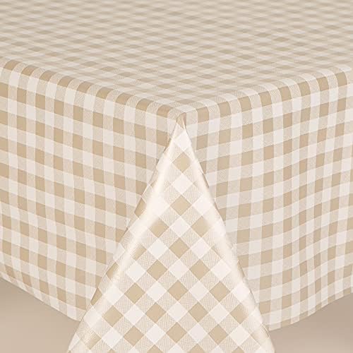 Love Hearts Gingham Check RED Table Vinyl Oilcloth Wipe Clean ...
