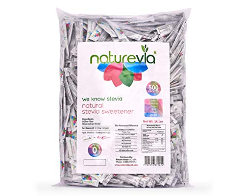 Amazon.com: Natural Stevia Sweetener (500 Packets/ Counts) - Natural ...