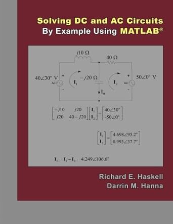 Solving DC and AC Circuits By Example Using Matlab | Amazon.com.br
