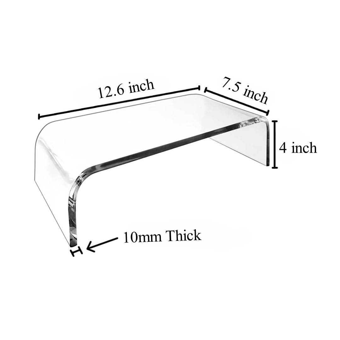 Snapklik.com : DYCacrlic Clear Acrylic Monitor Stand Riser Computer ...