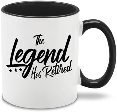 Amazon.com: Onebttl Legend Retired 15 oz(450ml) Ceramic Coffee Cup with ...