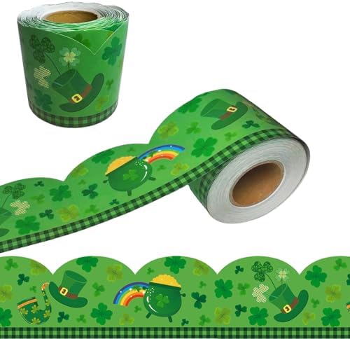 Amazon.com: AnyDesign 69 Feet St. Patrick's Day Bulletin Board Borders ...