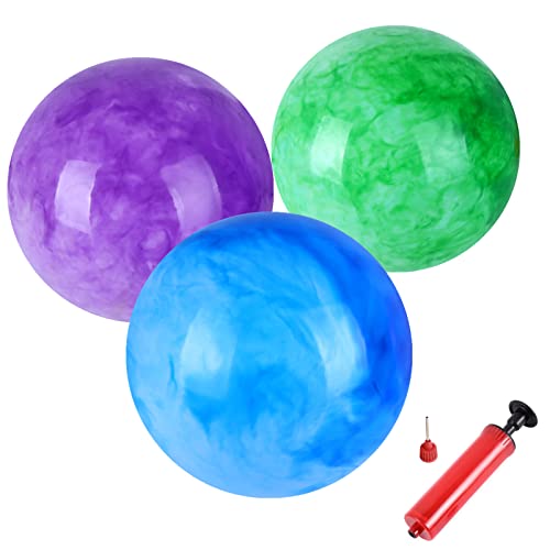 Snapklik.com : 3 Pcs 9 Inch Marbleized Bouncy Balls For Kids Large ...