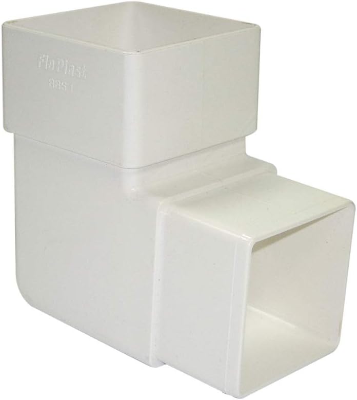 Square LINE Static Caravan Gutter 90 Degree Offset Bend White GUTTERING ...