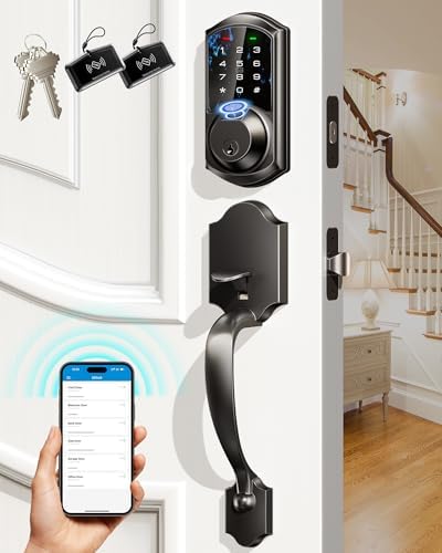 Veise Smart Front Door Lock Set, App Control, Keyless Entry Deadbolt ...