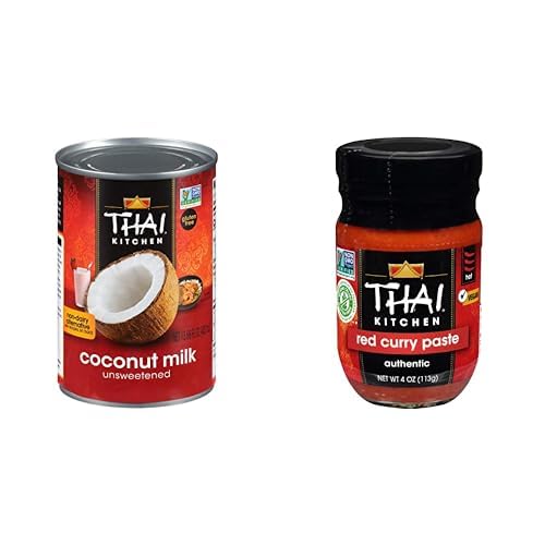 Amazon.com: Thai Kitchen Unsweetened Coconut Milk and Red Curry Paste ...