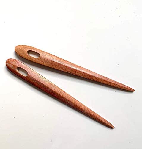 Amazon.com: 6 inch Wooden Toothbrush Needle Rag Rug weaving tool Amish ...