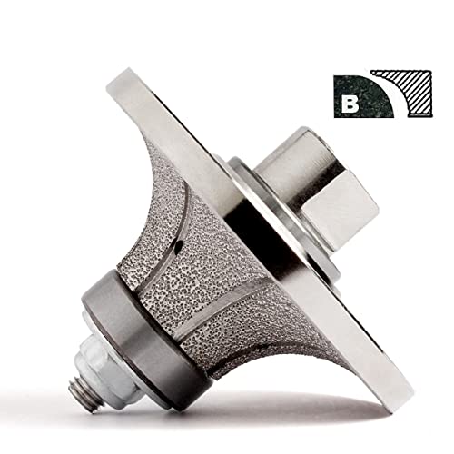 3/16" Bullnose Router Bit Diamond Hand Profile Wheel For Granite Stone