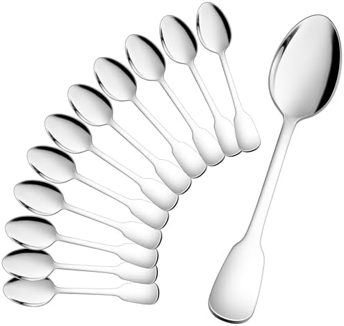 Herogo Teaspoons 12 Pieces, Stainless Steel Coffee Spoon Set, Small ...