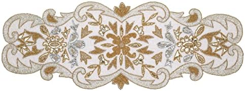 Amazon.com: Infinity Decorative Handmade Glitz Beaded Table Runner ...