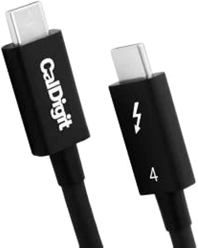 Amazon | [Intel認証] CalDigit Thunderbolt 4/USB 4ケーブル (0.8m) - 40Gb/s ...