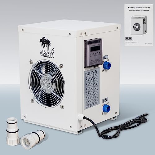 WECIYGG Mini Swimming Pool Heat Pump 12000 BTU for Above Ground Pools ...