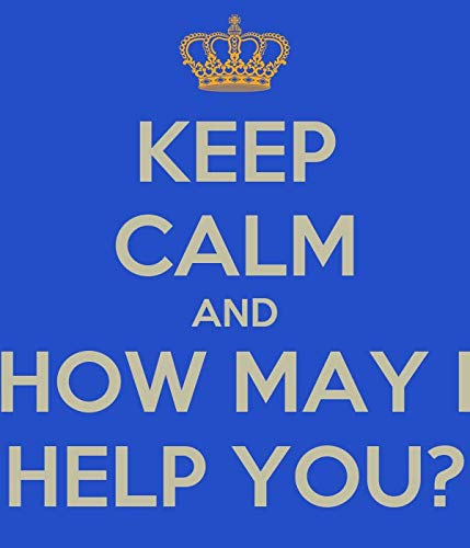 SIGNOOGLE® Keep Clam & How May I Help You Acrylic Sign Board for ...