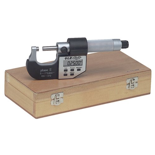 Phase II 103-002 1-2" (25-50MM) .0001" Grad Electronic Digital ...