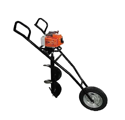 DVI 63CC Trolley Earth Auger Machine with 2 Stroke Petrol Engine for ...