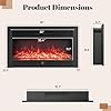 Amazon.com: Giantex 36" Electric Fireplace Insert, Wall Recessed ...