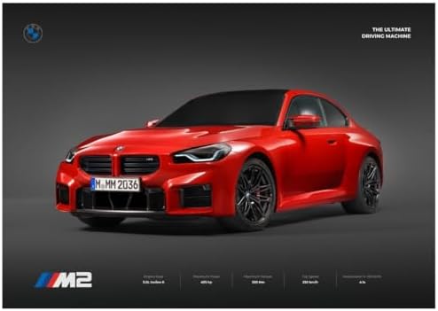 BMW M2 POSTER | A3 Size BMW Poster for Wall (42 x 30 cm) | Sportscar ...