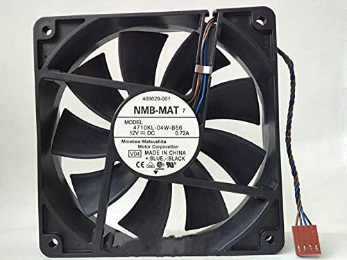 Amazon.com: 4710KL-04W-B56 DC12V 0.72A 12CM 4-Wire Cooling Fan ...