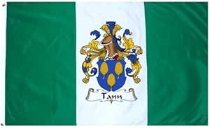 Amazon.com : Tann Family Crest / Coat of Arms Flag. Large 3 ft. x 5 ft ...