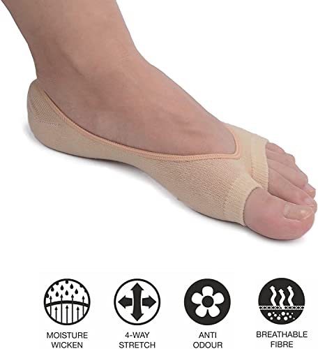 Buy WKLOUYHE Women No Show Peep Toe Sock Toeless Cotton Non Slip Shoe ...