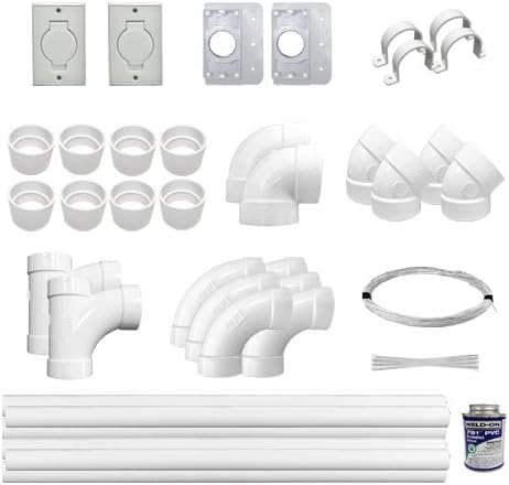 Amazon.com: Universal Low Voltage Installation Kit (2), 50 ft. of Pipe ...