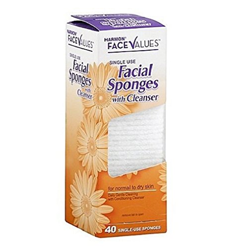 Amazon.com: Harmon Face Values 40-Count Cleanser Facial Sponges ...