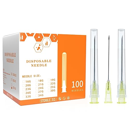 Snapklik.com : 20 Gauge 1.5 Inch Needle,Luer Lock Syringe Needles For ...