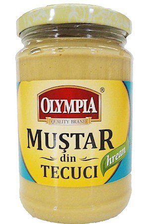 Olympia - Muștar din Tecuci hrean - Senf mit Meerrettich aus Rumänien ...